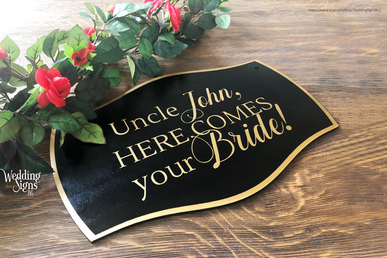 Flower Girl Sign Ring Bearer Sign Wedding Sign Custom Sign | Etsy