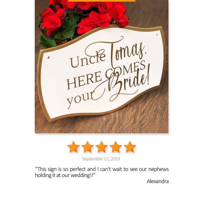 Flower Girl Sign Ring Bearer Sign Wedding Sign Custom Sign | Etsy