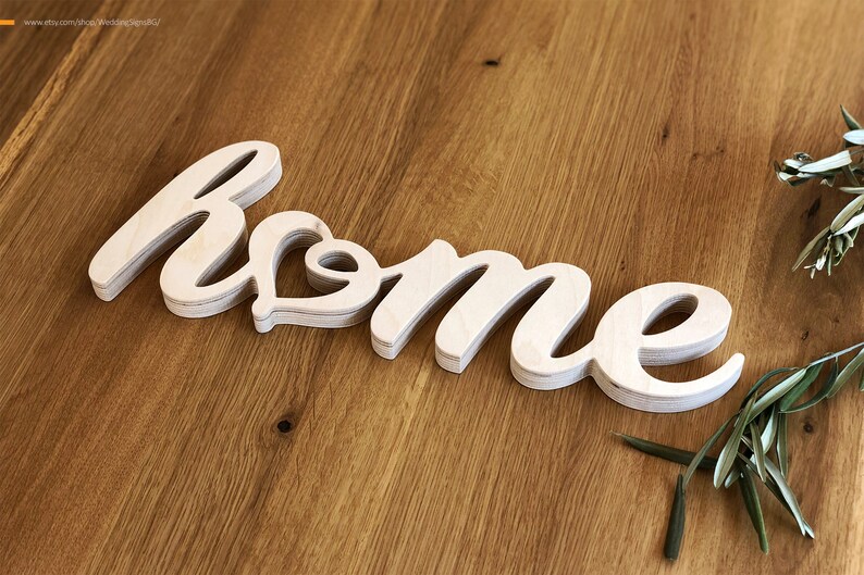 Wooden 'home' Sign Home Love Sign Home Letters Sign | Etsy
