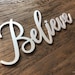 Believe Wood Wall Sign, Farmhouse Style Decor - Etsy