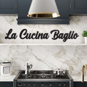 Italian Kitchen Signs / Italian Kitchen Wall Decor / Custom Kitchen ...