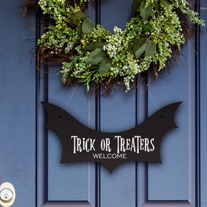 Bat Sign | Halloween Decor | Custom Wood Sign | Halloween Party ...