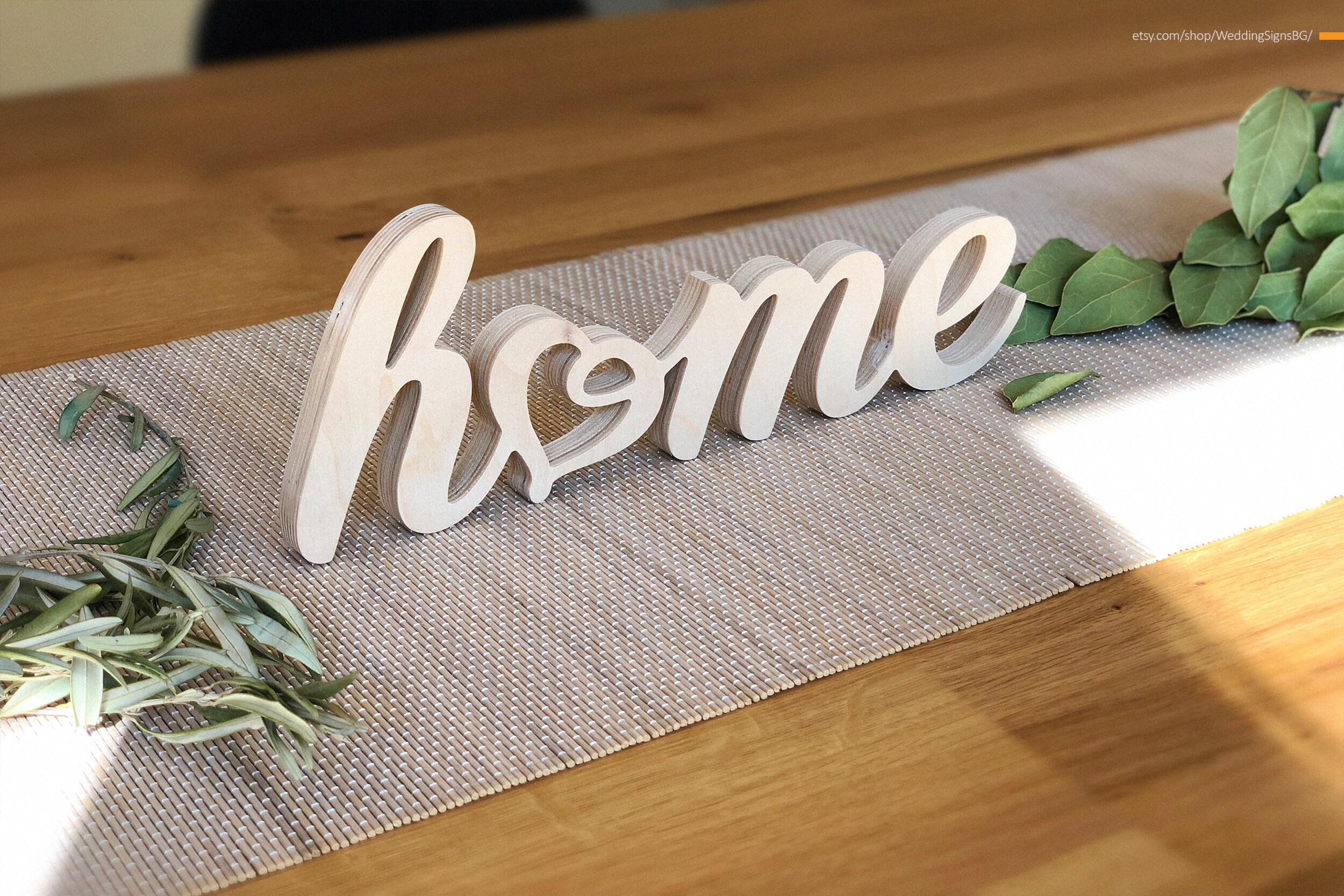 Wooden 'home' Sign Home Love Sign Home Letters Sign | Etsy