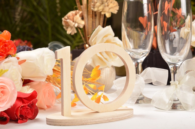 DIY Plain Wood Numbers, Wedding Decorations, Rustic Table Numbers ...