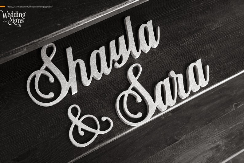 Wedding Name Signs / Couples Name Signs / Personalized Wedding - Etsy
