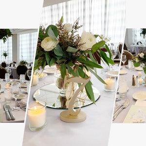 Rustic Table Centerpieces | Wood Numbers for Wedding | Wedding ...