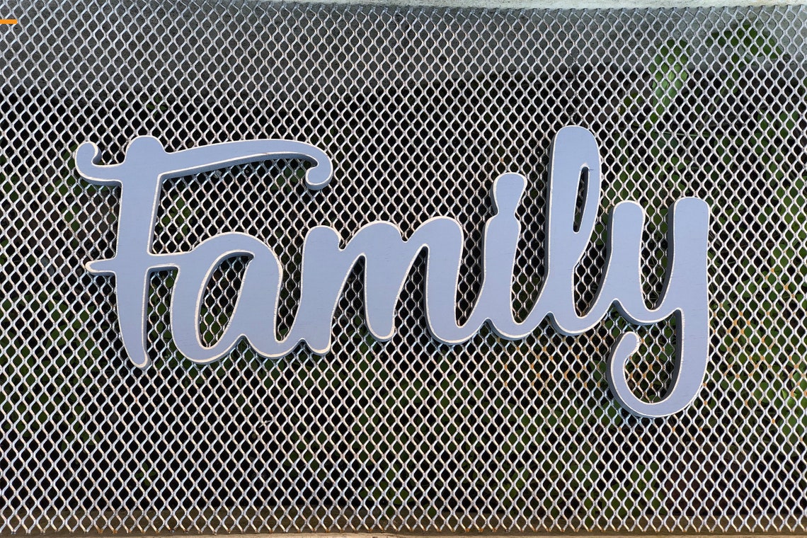Family Sign Family Wood Signs Freestanding Family Decor | Etsy