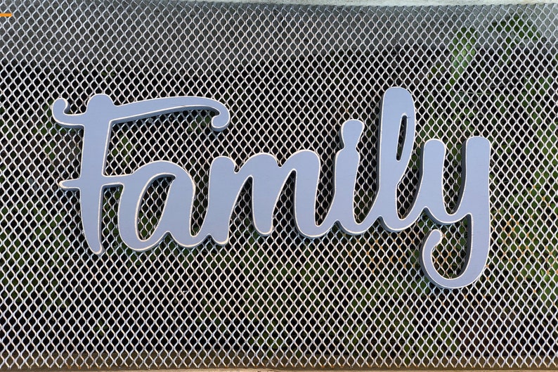 Family Sign Family Wood Signs Freestanding Family Decor | Etsy