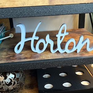 Customized Sign for Shelf, Standing Word Signs, Custom Standing Words ...