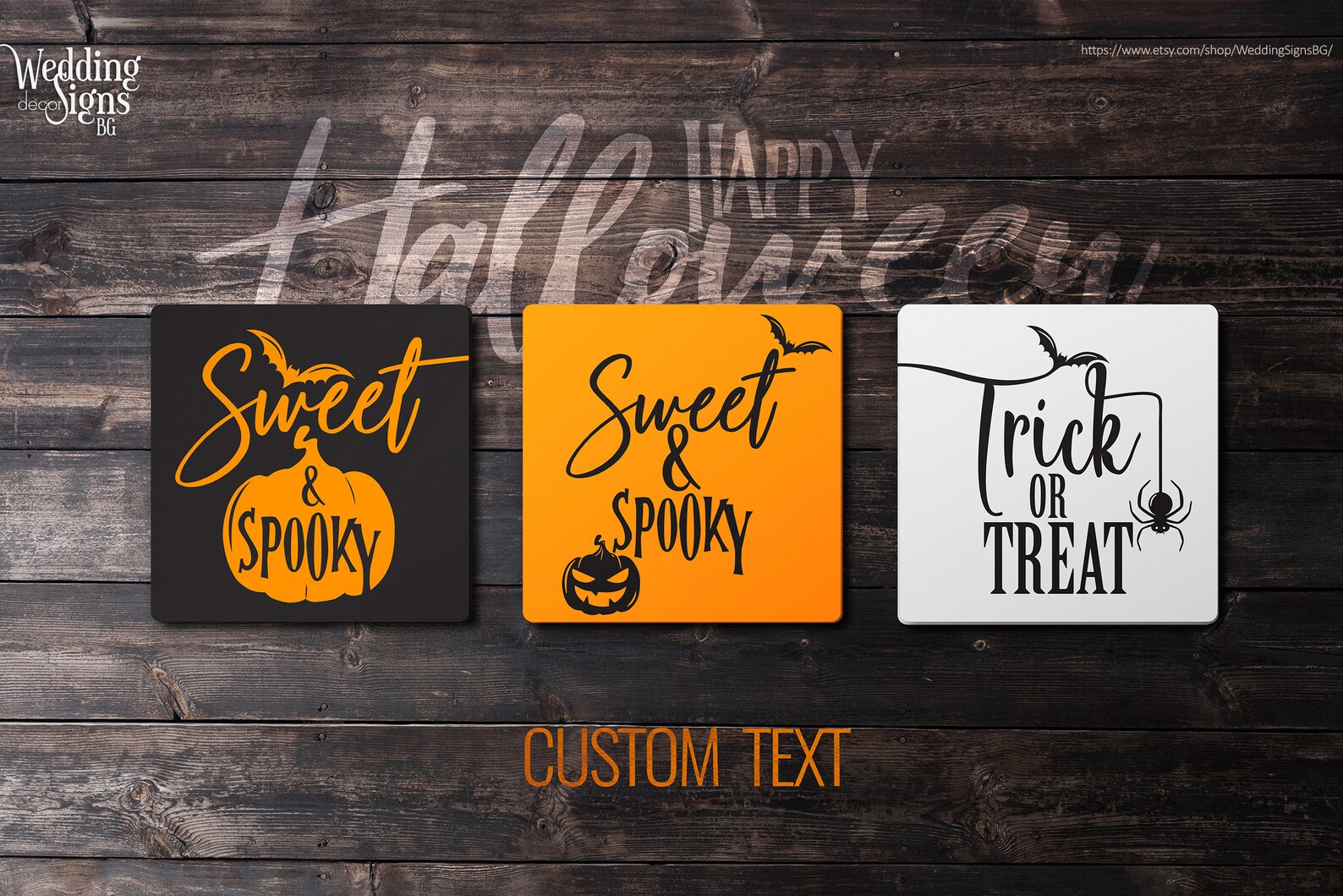 Halloween Decor Custom Signs Wood Sign Custom Wood Sign - Etsy
