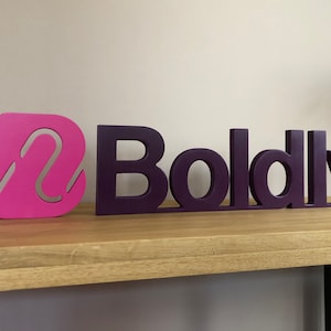 Wood Standing Logo Signs - Custom Business Logo Sign - Wood Letters for ...