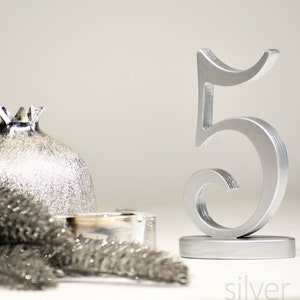 Self Standing Table Numbers | Wedding Reception Numbers | Gold Table ...