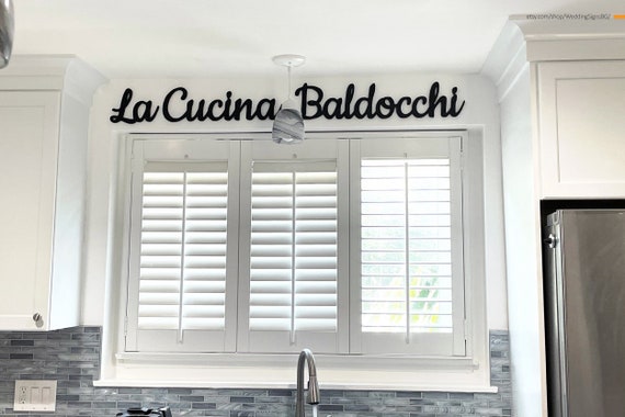 Italian Kitchen Signs / Italian Kitchen Wall Decor / Custom | Etsy