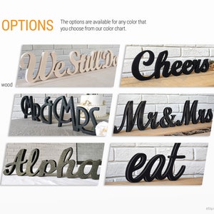 Customized Sign for Shelf, Standing Word Signs, Custom Standing Words ...
