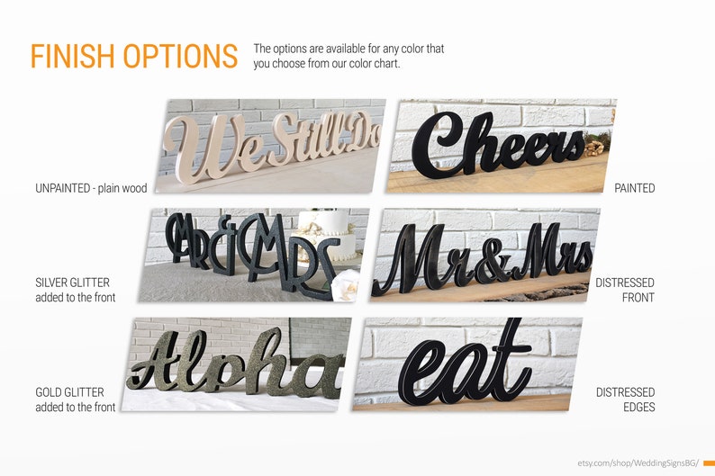 Customized Sign for Shelf, Standing Word Signs, Custom Standing Words ...
