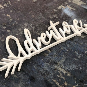 Wood Arrow Sign Adventure, Wall Art Arrow, Home Décor, Arrow Sign 20 ...