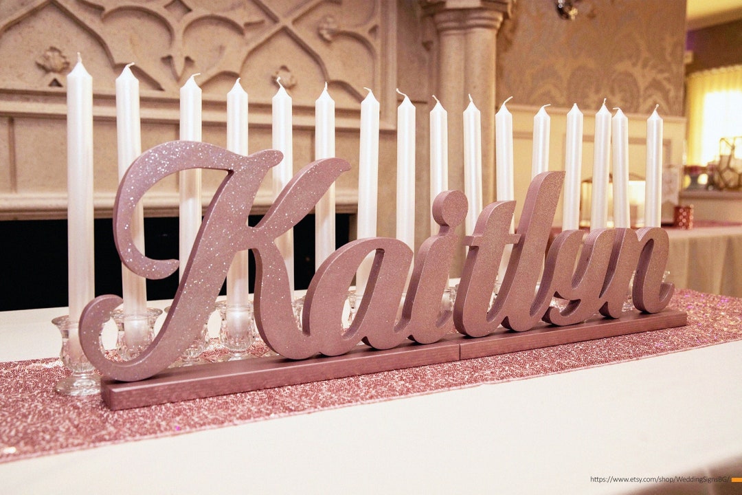 Custom Tabletop Name Signs / Sweet 16 Signs / Birthday Table Signs ...