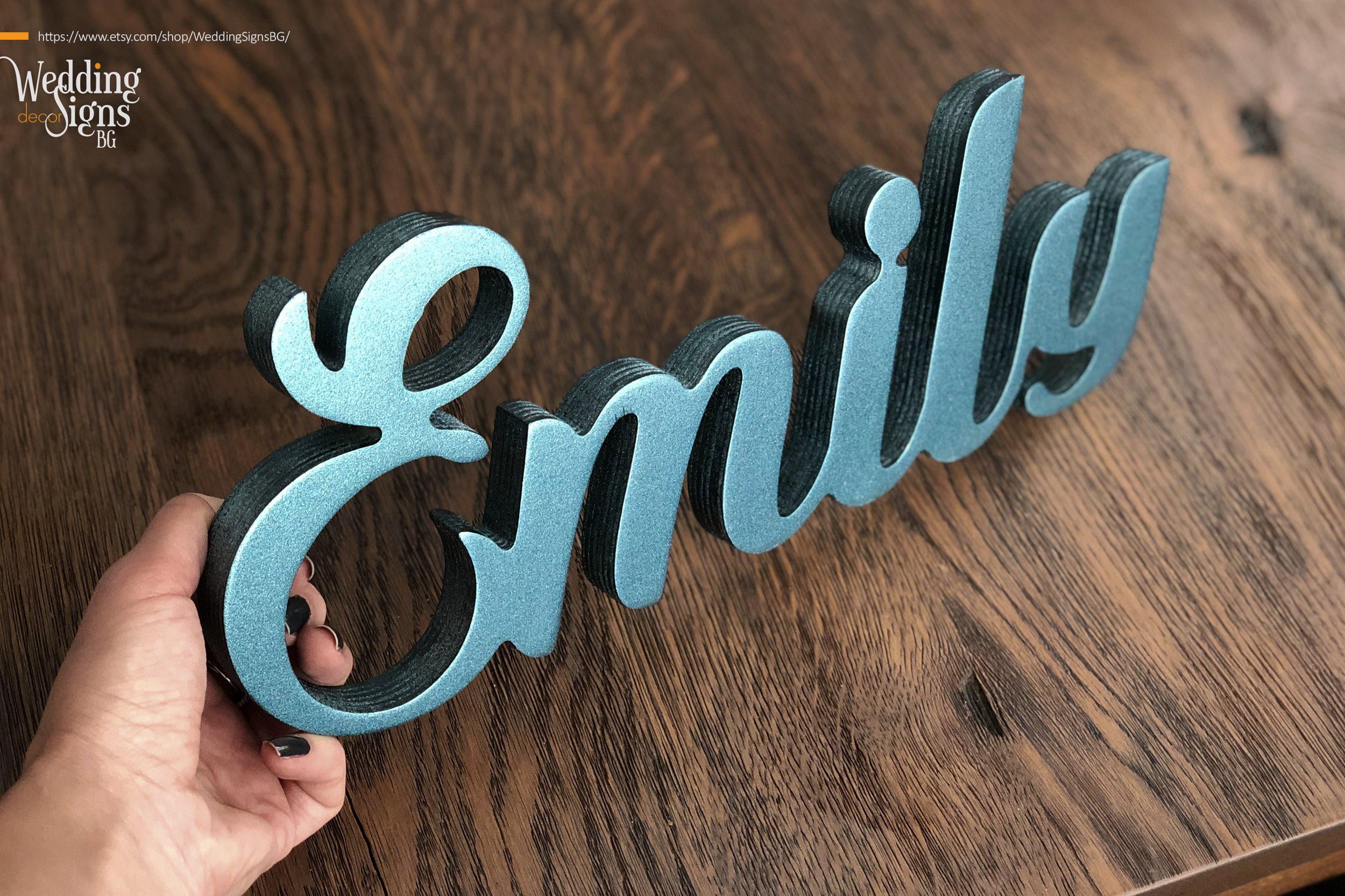 Custom 3D Name Wood Signs Home Décor Sign Wood Name Cutout | Etsy