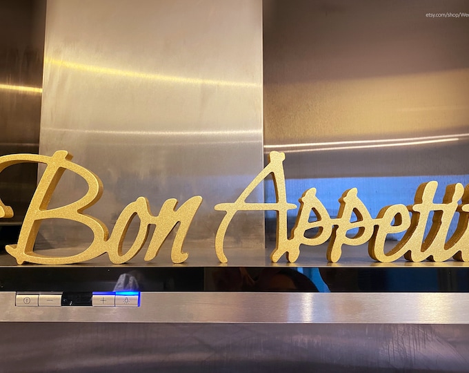 BON APPETIT, French Signs, Kitchen Signs, Bon Appetit Signs, Home Decor ...