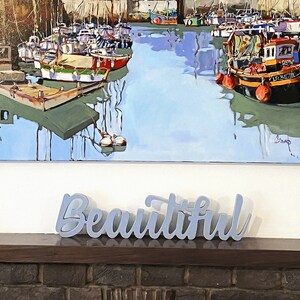 Customized Sign for Shelf, Standing Word Signs, Custom Standing Words ...