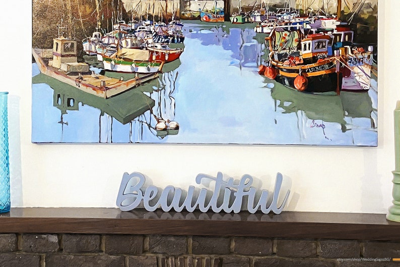 Customized Sign for Shelf Standing Word Signs Custom - Etsy