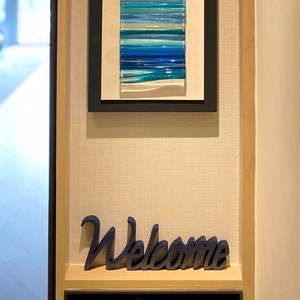 Large Self-standing Welcome Sign | Wooden Welcome Sign | Entrance Room ...