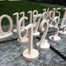 DIY Plain Wood Numbers, Wedding Decorations, Rustic Table Numbers ...