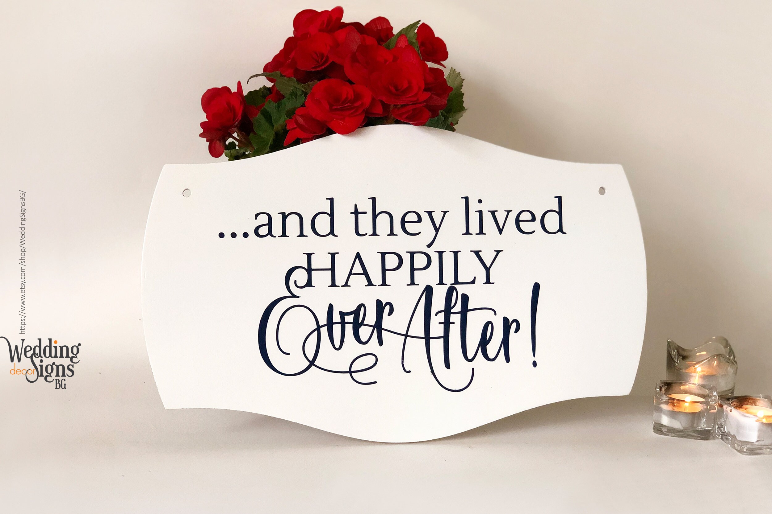 Wedding Ring Bearer Sign Happily Ever After Here comes the | Etsy