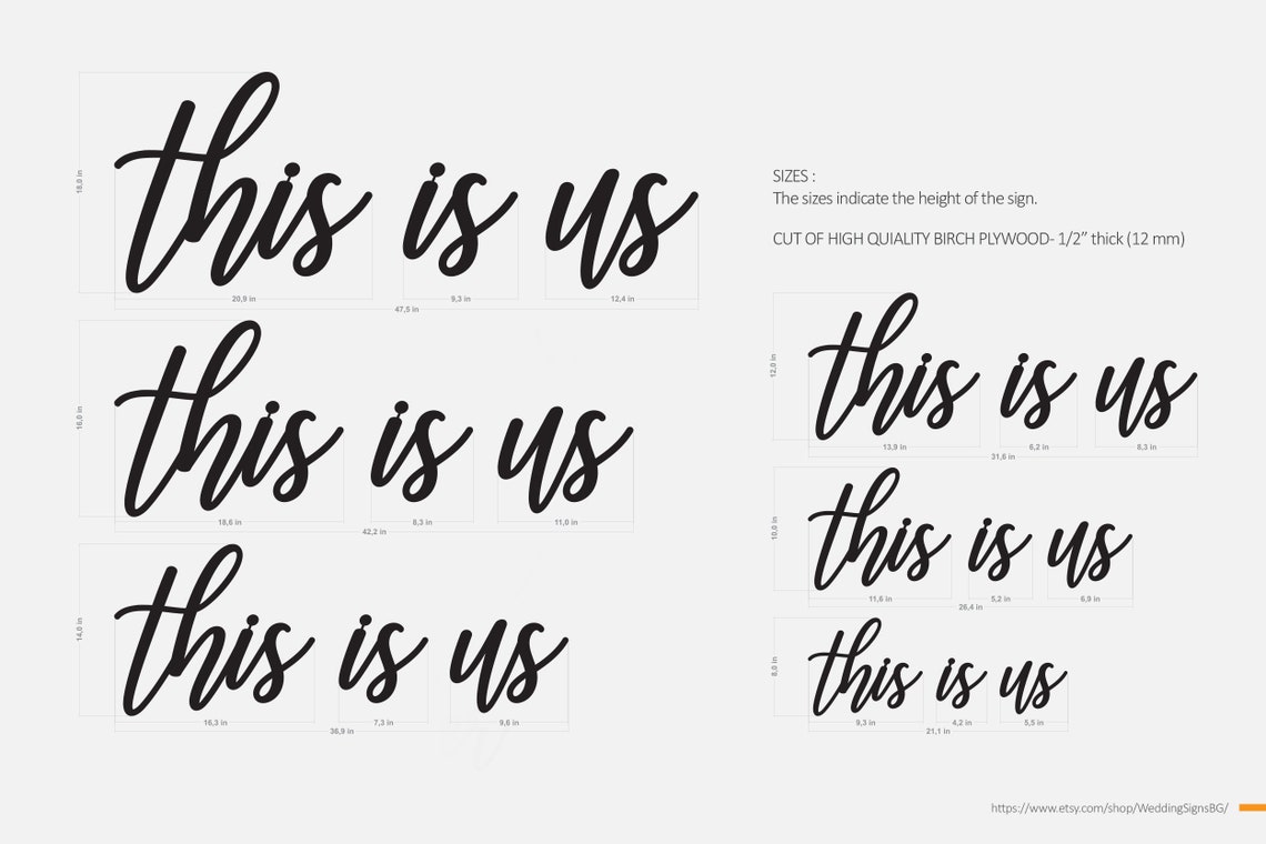 This is Us Wall Decor Sign, This is Us Sign, This is Us Cut Out Word ...