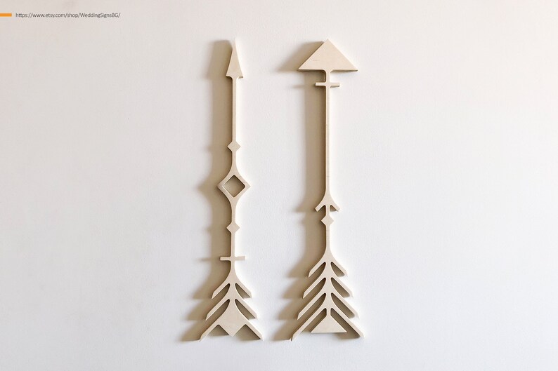 Arrow Wood Sign Arrow Wall Decor Wood Arrow Signs Heart | Etsy