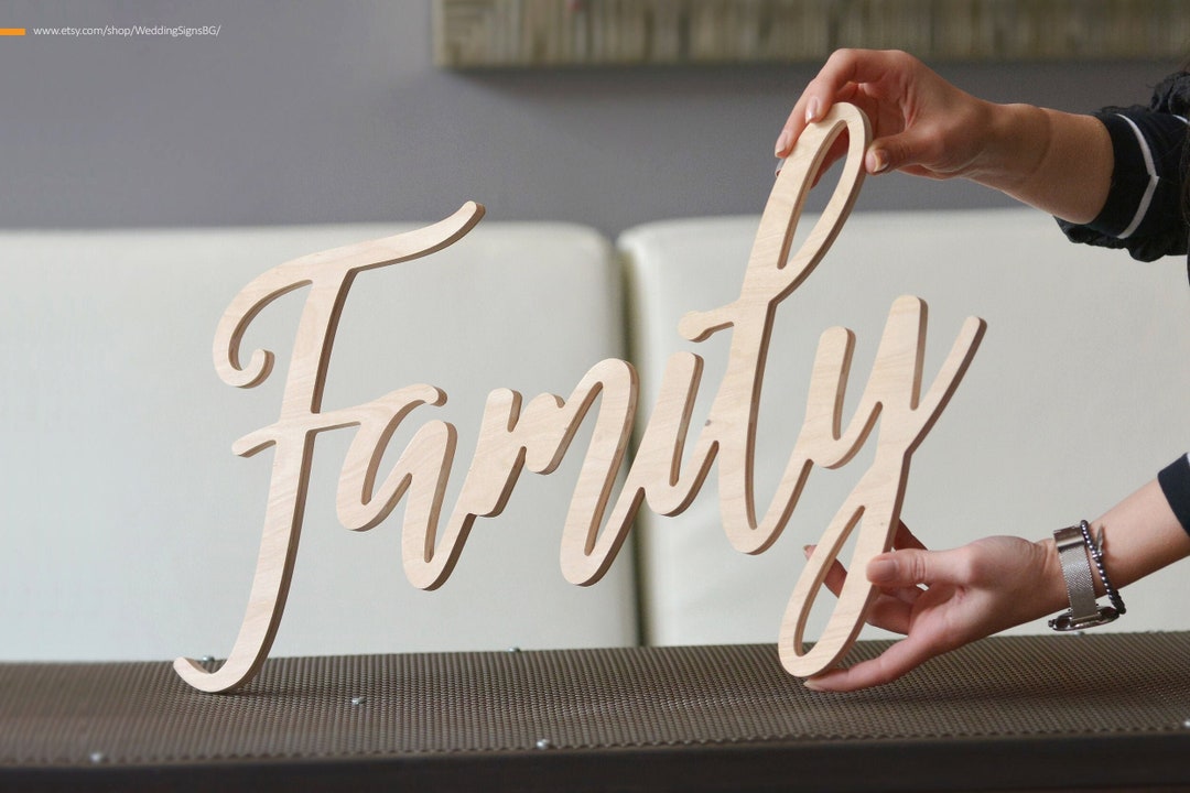 Family Wood Sign, Wall Sign Family, Rustic Family Signs, Housewarming ...