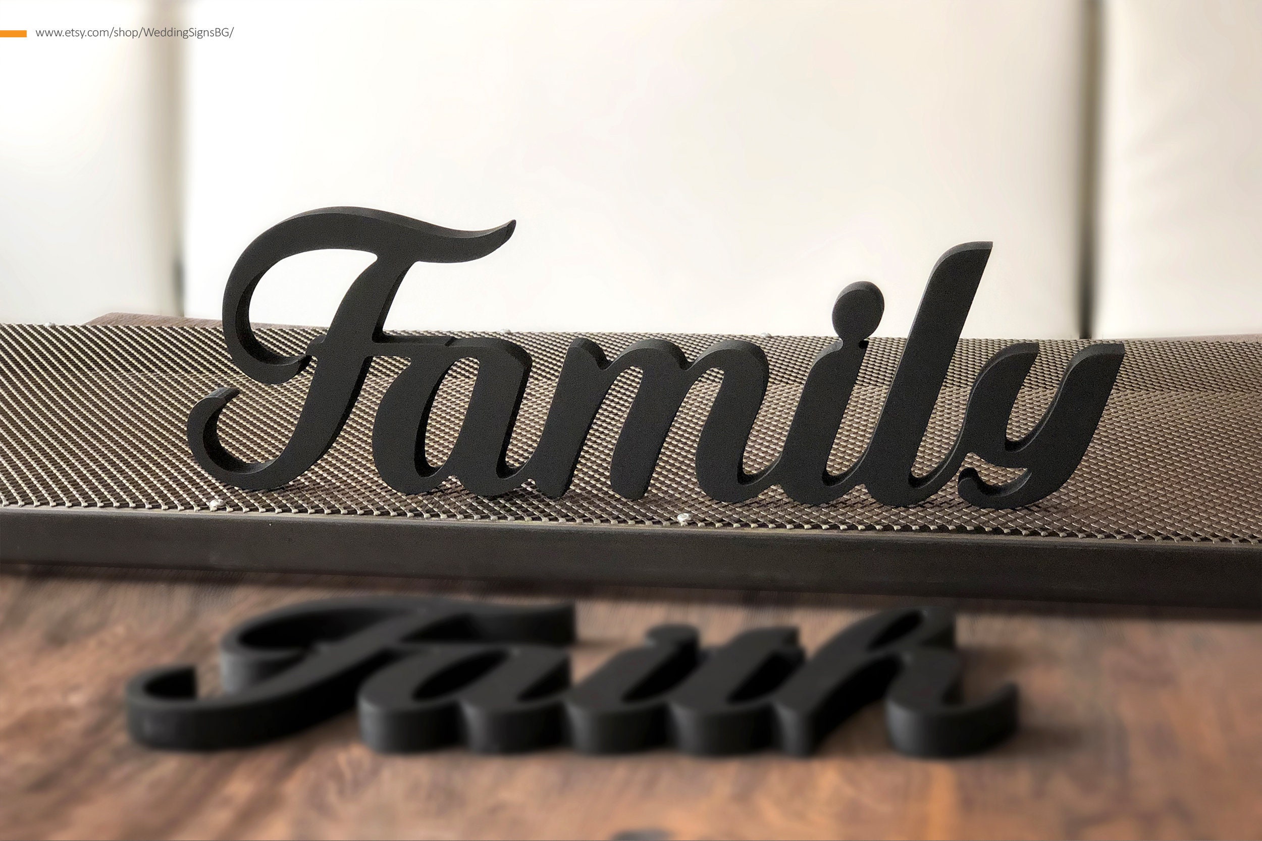 Family Sign Family Sign Wood Family Cutout Mantel decor | Etsy