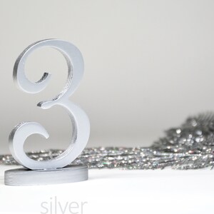 Table Numbers and Base, Self Standing Numbers, Table Centerpieces ...