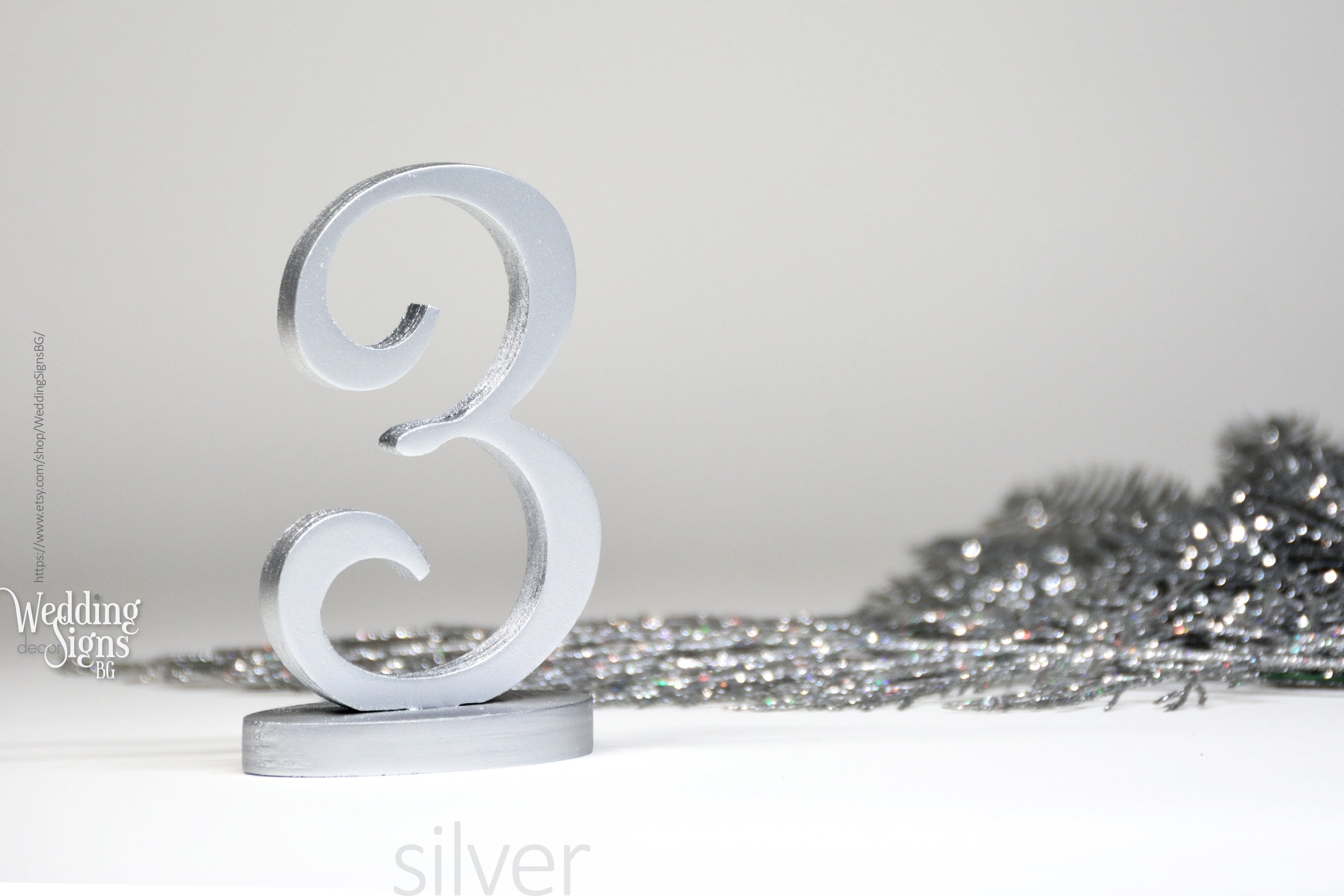 Table Numbers and Base Self Standing Numbers Table | Etsy