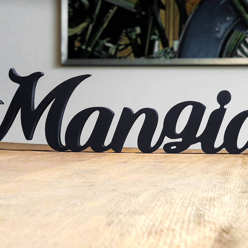 Mangia Sign - Etsy