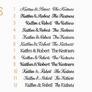 Wedding Name Signs / Couples Name Signs / Personalized Wedding Signs ...