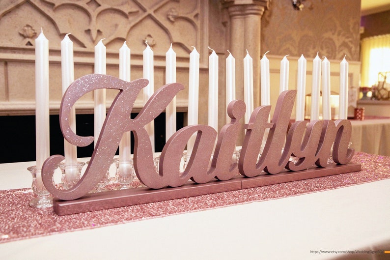 Custom Tabletop Name Signs / Sweet 16 Signs / Birthday Table - Etsy