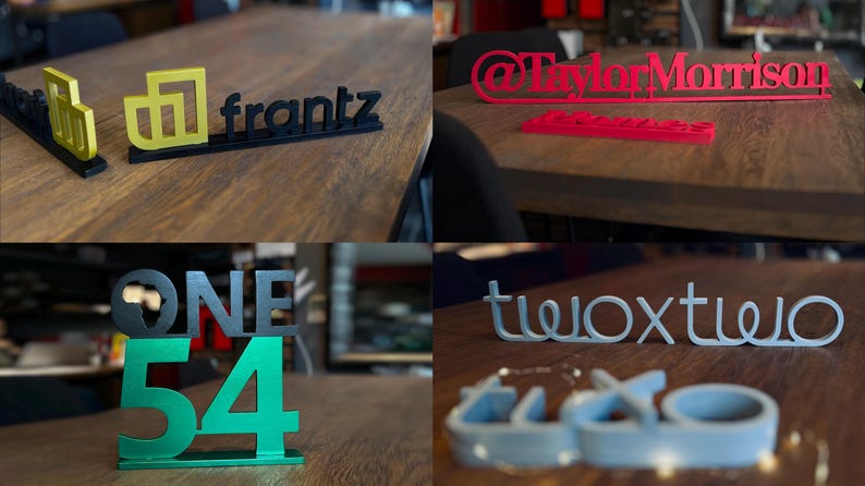 Personalized 3D Wood Logo Sign - Custom CNC Cut Brand Signage for ...
