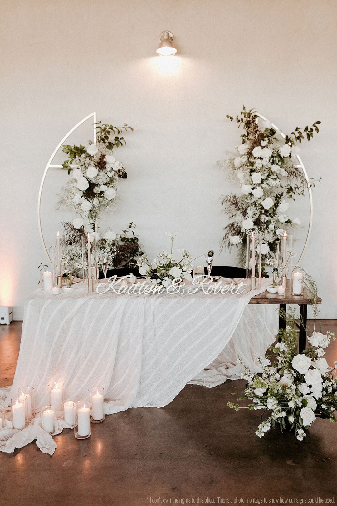 Wedding Name Signs / Couples Name Signs / Personalized Wedding Signs ...