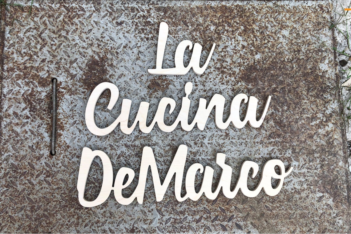 Italian Kitchen Signs / Italian Kitchen Wall Decor / Custom | Etsy