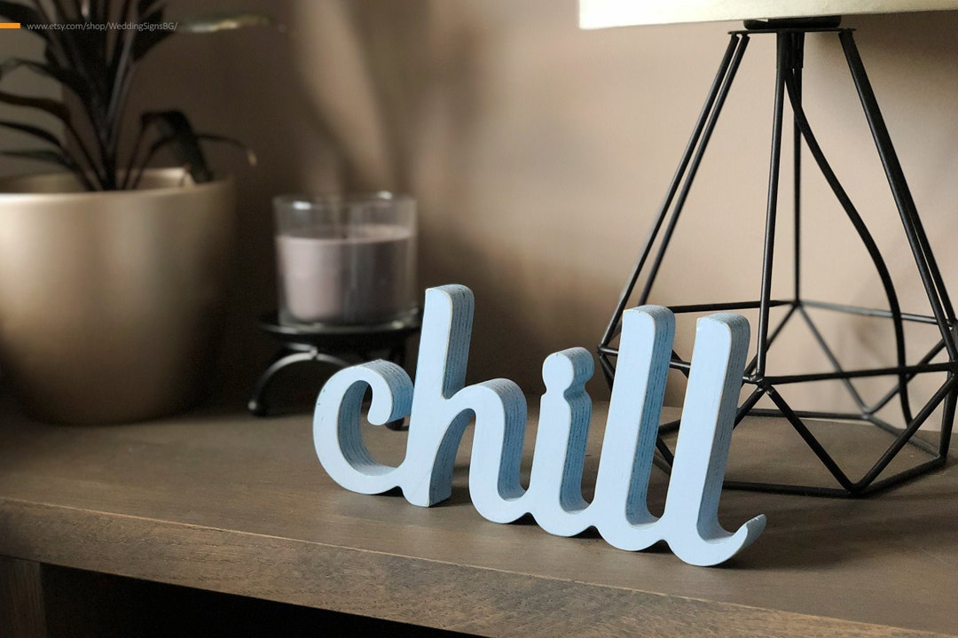 Personalized 3D Wood Sign, Custom Freestanding Letters, Shelf Decor - Etsy