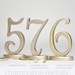 Gold Glitter Numbers Sparkling Glitter Wedding Numbers - Etsy