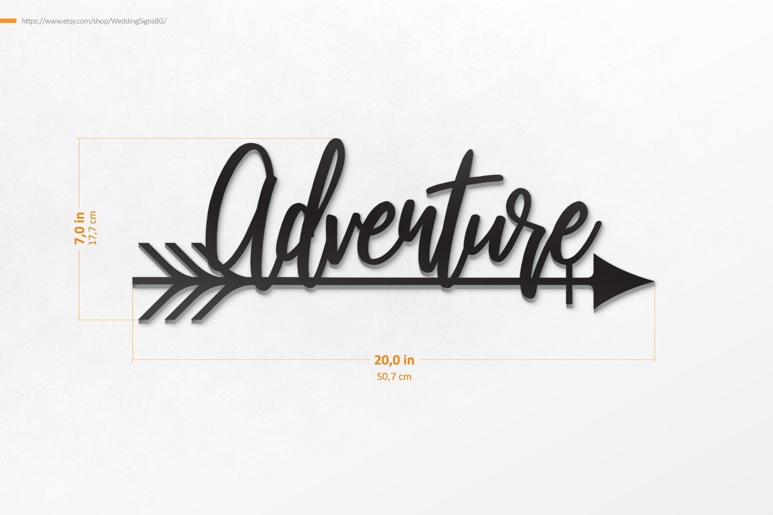 Wood Arrow Sign Adventure, Wall Art Arrow, Home Décor, Arrow Sign 20 ...