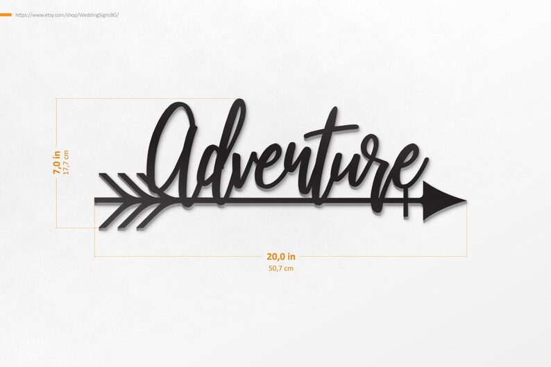 Adventure Arrow Wood Sign Home Décor Wall Art Decor Arrow - Etsy