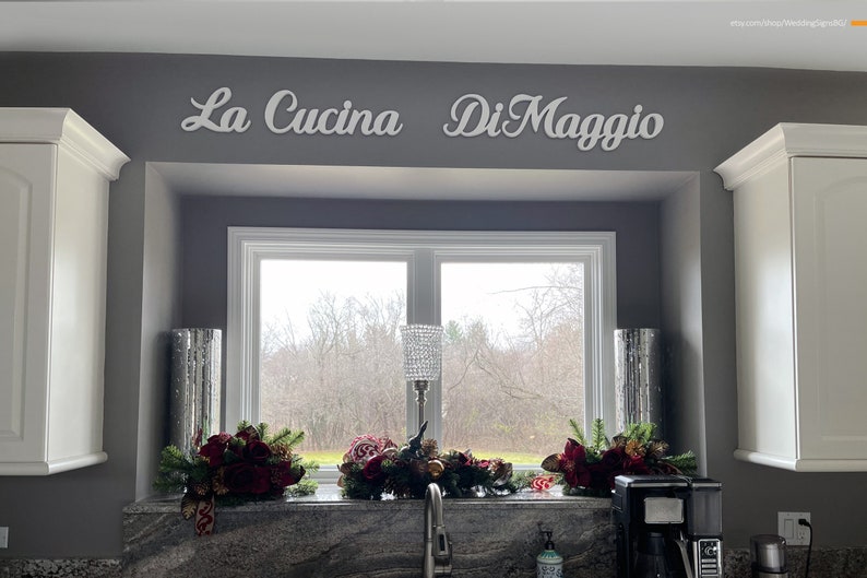 Italian Kitchen Signs / Italian Kitchen Wall Decor / Custom Kitchen ...