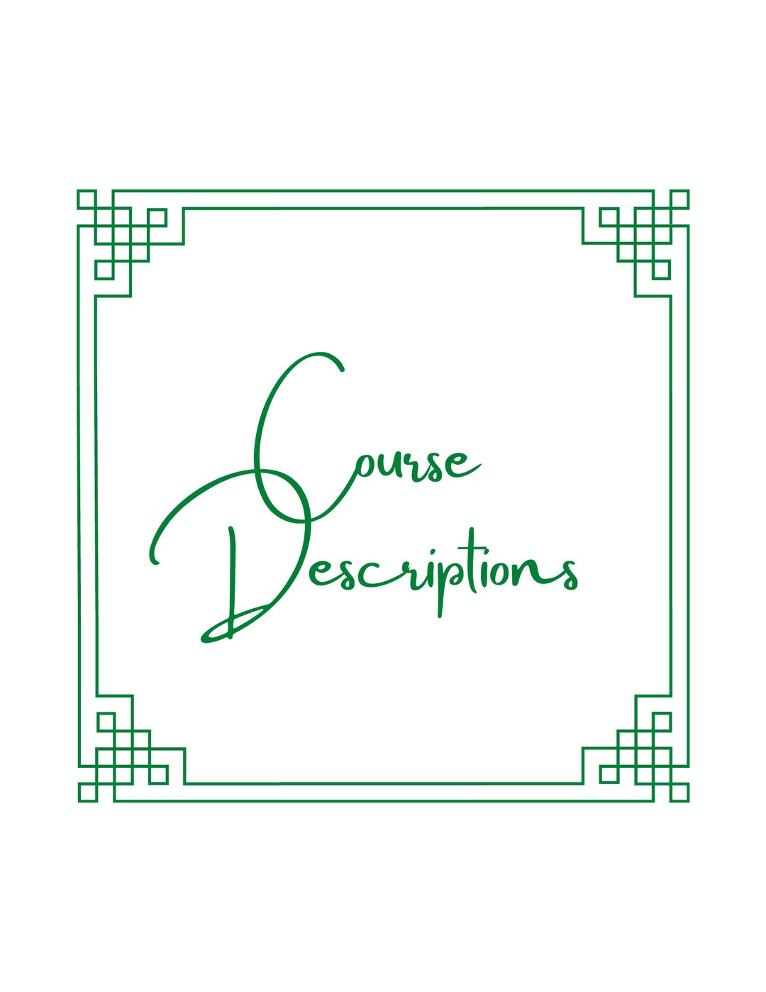 Homeschool Course Description Planning Pages - Etsy