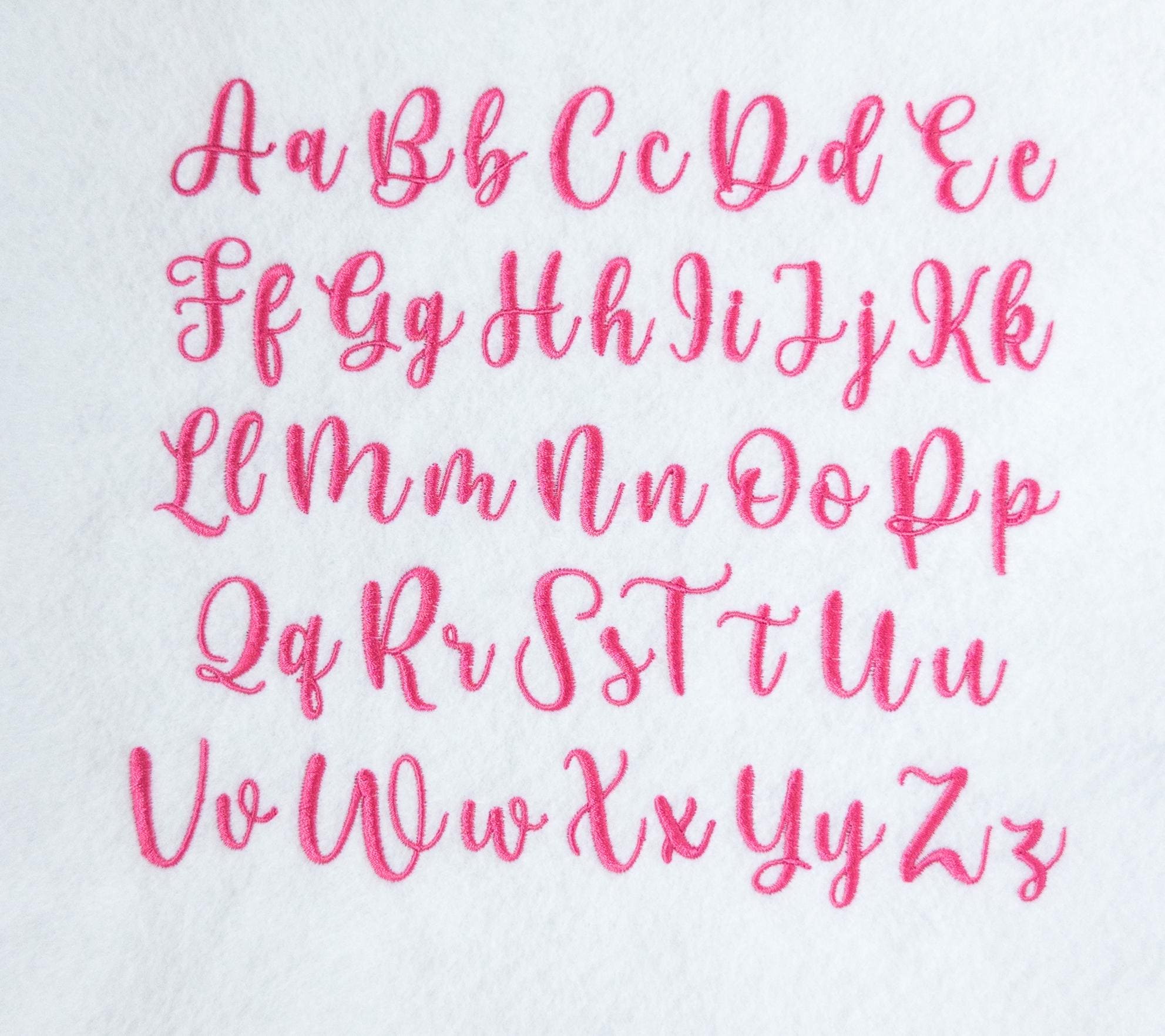 Haven Script Embroidery Font: Native BX + Stitch Files, Bows & Hearts ...