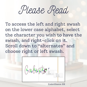 Calista Signature Embroidery Font: Native BX + Stitch Files (digital ...