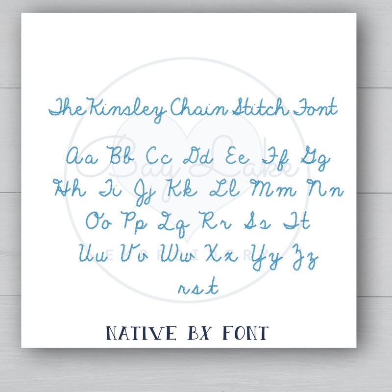 Kinsley Embroidery Font - Etsy