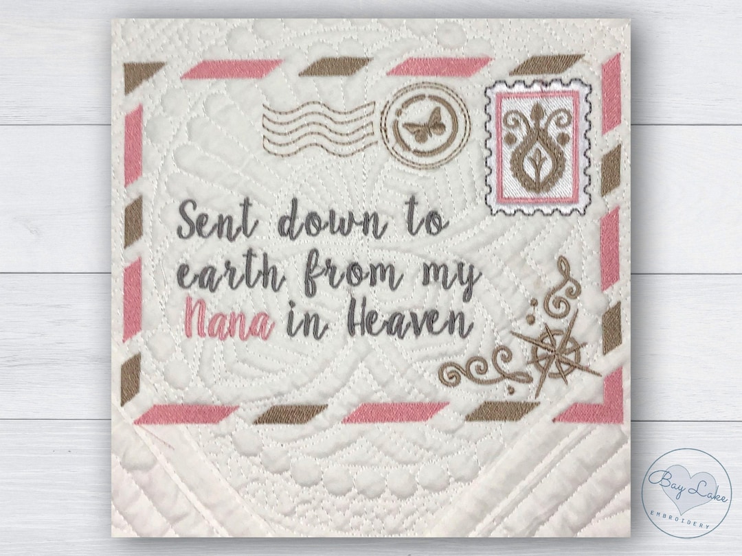 Sent From Heaven Custom Baby Blanket Embroidered Blanket Personalized ...